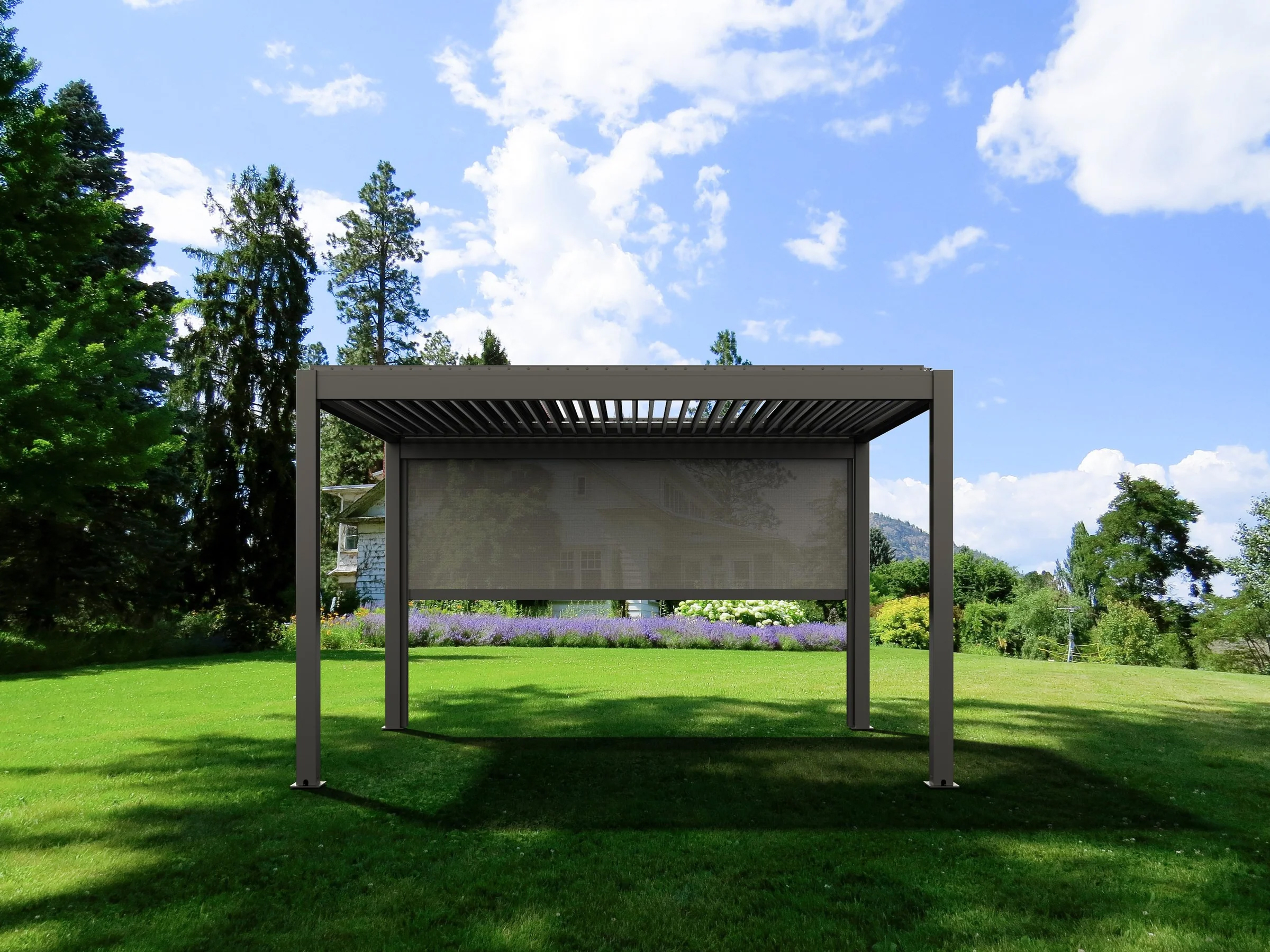 10' x 12' Patio Hardtop Gazebo | Outdoor Louvered Pergola Kit_Blog news_Photo Gallery_Su Zhou ...